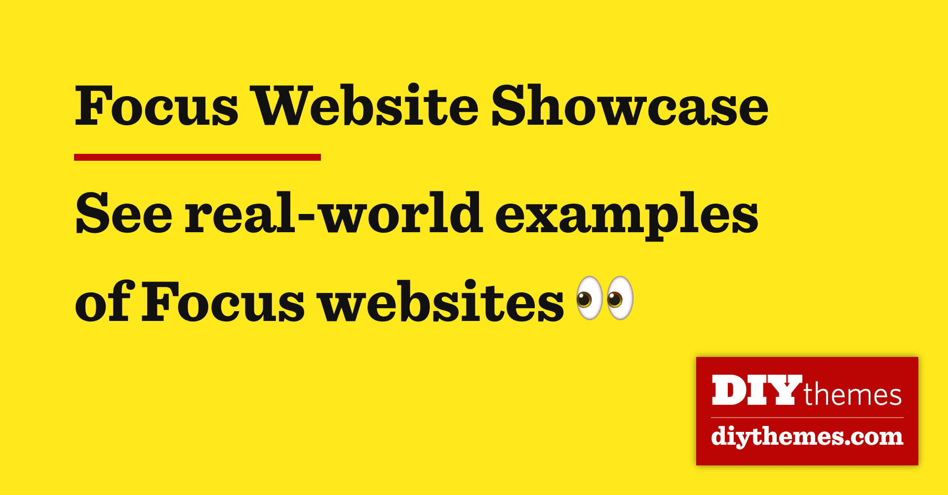 Focus Website Showcase